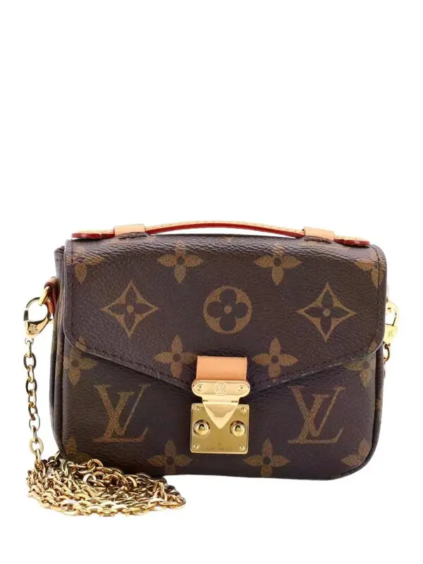 LOUIS VUITTON Micro Metis Monogram Canvas Crossbody Bag - Brown