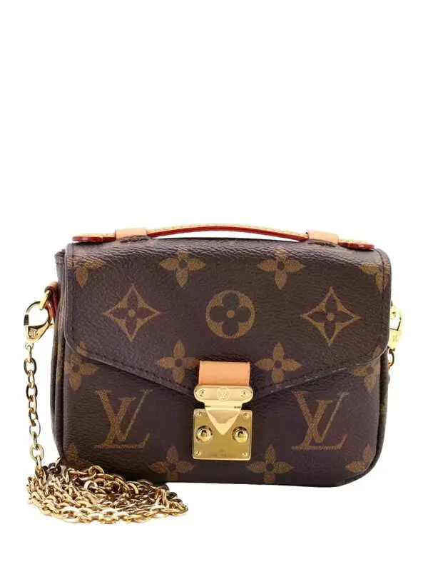 LOUIS VUITTON Micro Metis Monogram Canvas Crossbody Bag - Brown