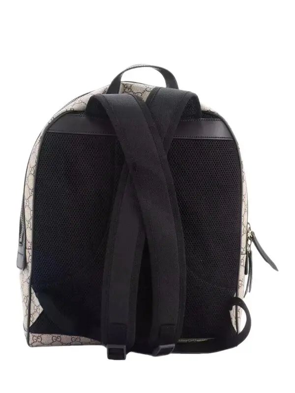 Gucci Zip Around Gg Coated Canvas Medium Backpack - Brown