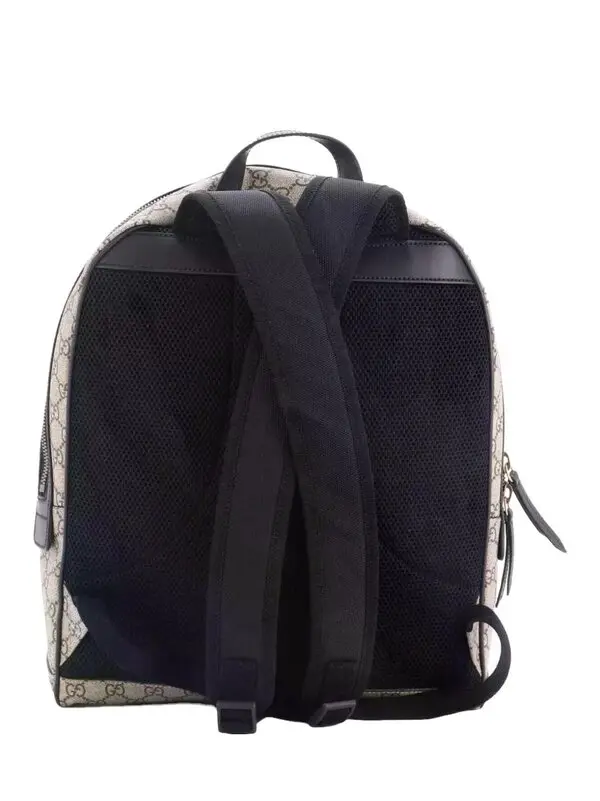 Gucci Zip Around Gg Coated Canvas Medium Backpack - Brown