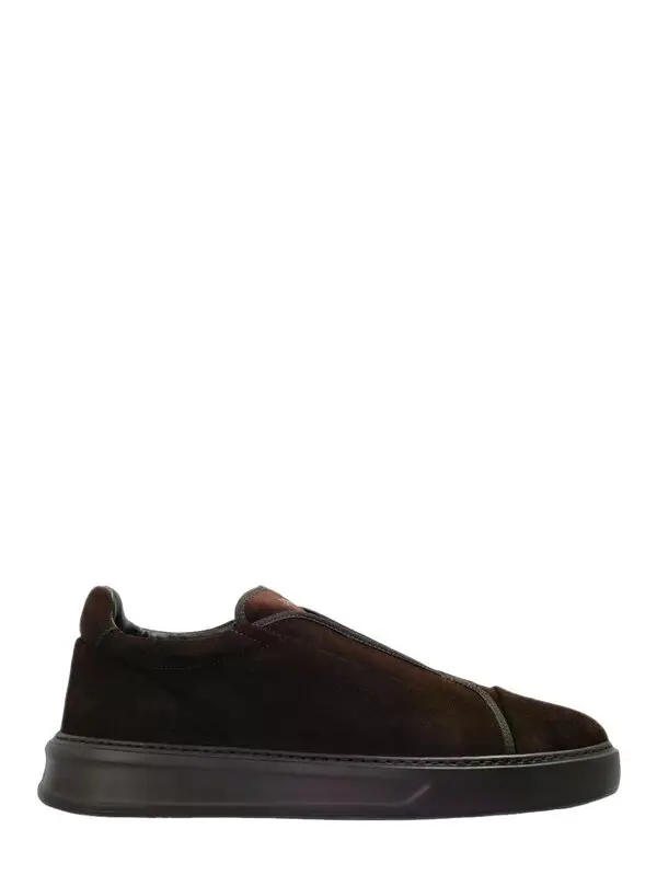 FABI Suede Slip-on Sneakers - Brown