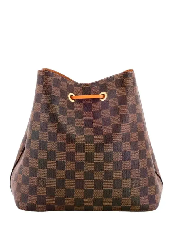 LOUIS VUITTON Neonoe Handbag Damier Leather Mm Bucket Bag - Brown