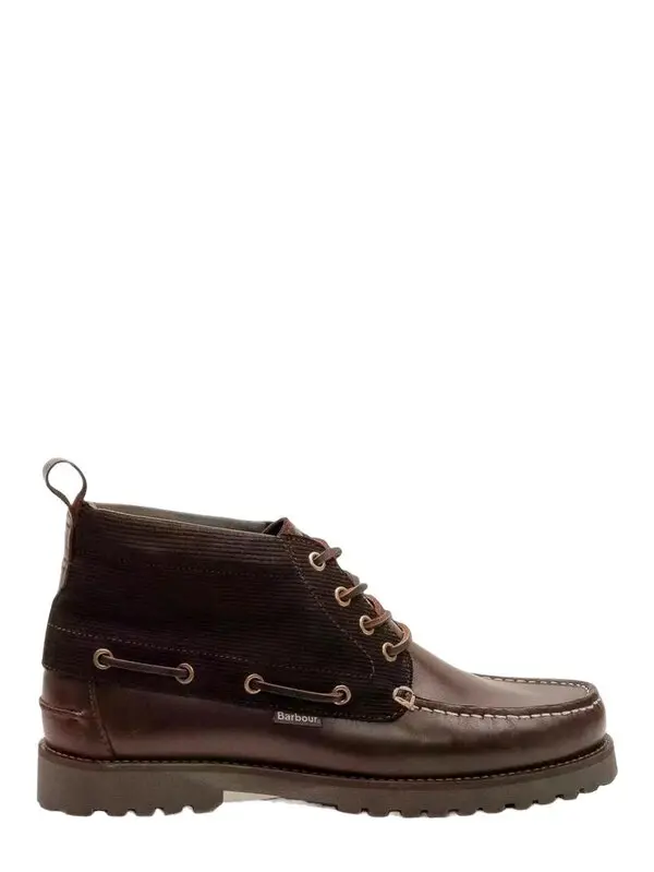 Barbour Cord-panelled Chukka Boots - Brown