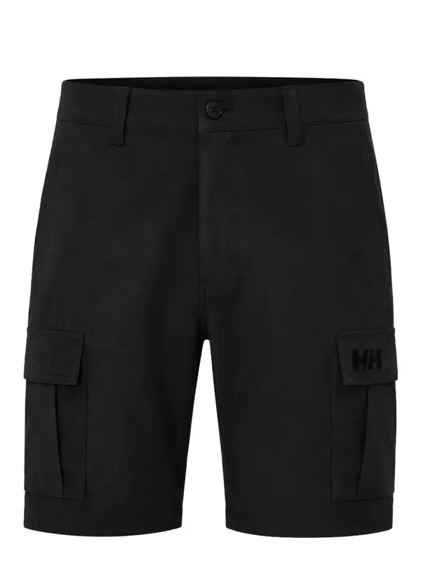 Helly Hansen Logo Print Cargo Shorts - Black