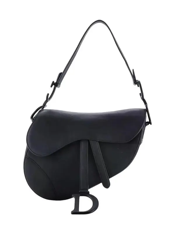 Dior Ultra Matte Saddle Handbag - Black