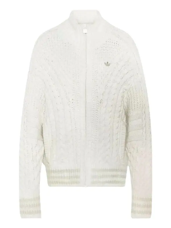 Adidas Firebird Cable-knit Cardigan - White