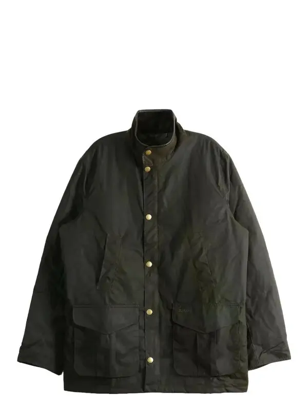 Barbour Hereford Waxed-cotton Funnel-neck Jacket - Green