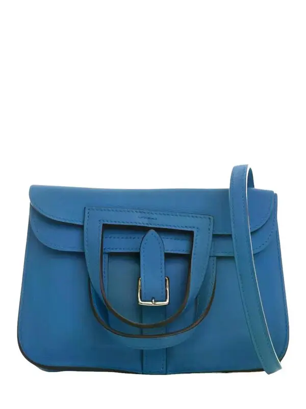 Hermès 2017 Mini Halzan 22 Satchel - Blue
