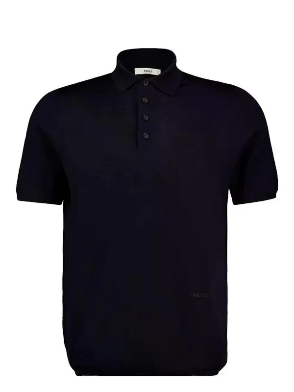 Fendi Short-sleeve Polo Shirt - Blue
