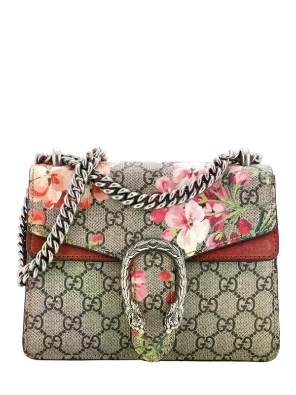 Gucci Dionysus Blooms Print Gg Coated Canvas Mini Shoulder Bag - Red