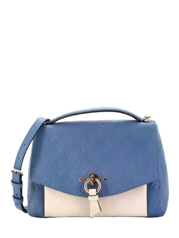LOUIS VUITTON Blanche Handbag Monogram Empreinte Leather Bb Shoulder Bag - Blue