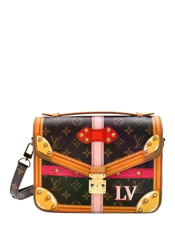 LOUIS VUITTON Pochette Metis Limited Edition Summer Trunks Monogram Canvas Crossbody Bag - Brown