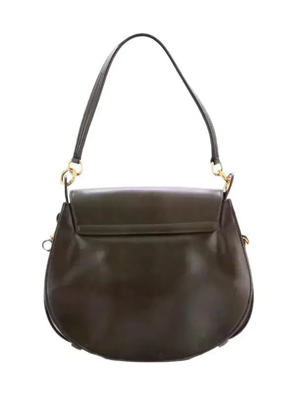 Chloé Tess Leather Large Crossbody Bag - Green