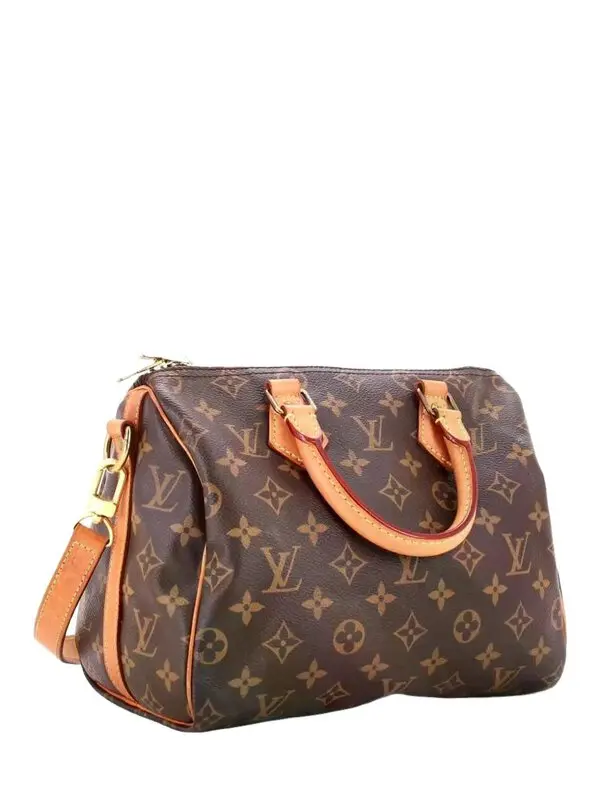 LOUIS VUITTON Speedy Bandouliere Monogram Canvas 25 Satchel - Brown