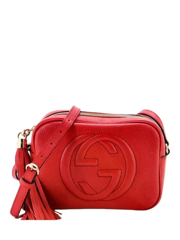 Gucci Soho Disco Leather Small Crossbody Bag - Red