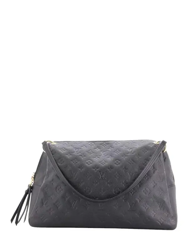 LOUIS VUITTON Ponthieu Shoulder Bag Monogram Empreinte Leather Pm - Black
