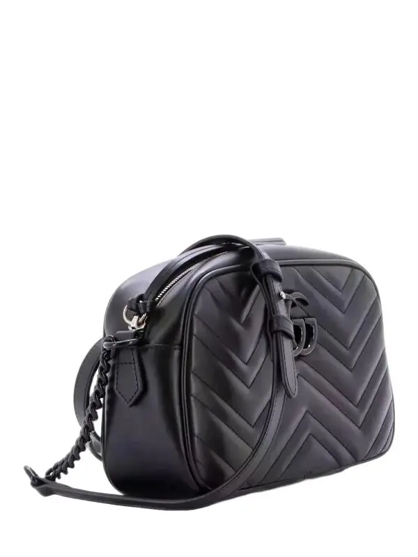 Gucci Gg Marmont Matelassé Leather Small Shoulder Bag - Black