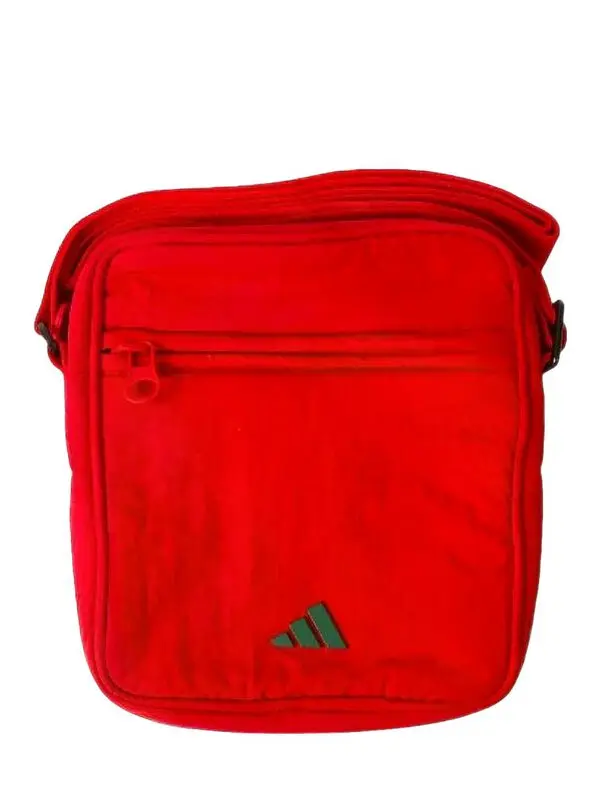 Adidas Logo Plaque Shoulder Bag - Red