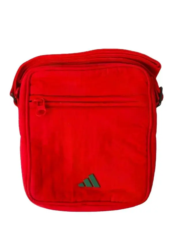 Adidas Logo Plaque Shoulder Bag - Red