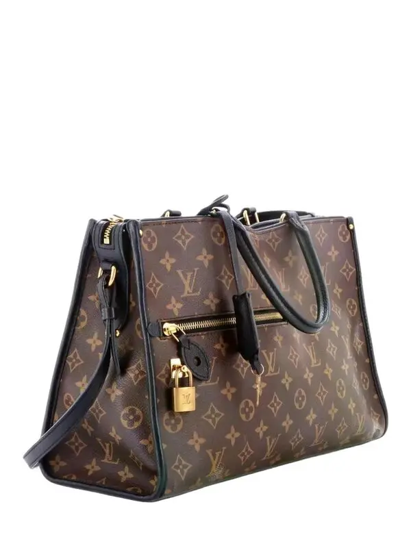 LOUIS VUITTON Popincourt Nm Monogram Canvas Satchel - Black
