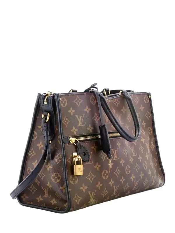 LOUIS VUITTON Popincourt Nm Monogram Canvas Satchel - Black