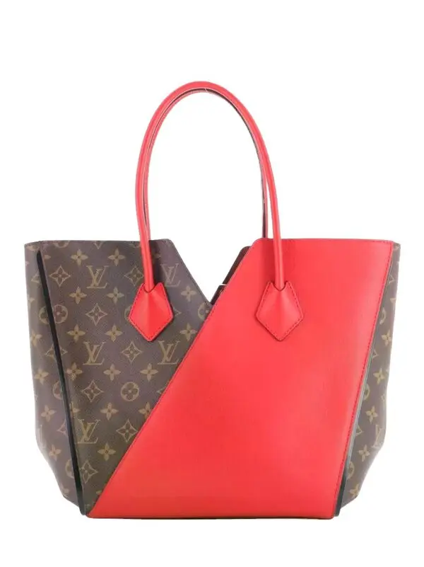 LOUIS VUITTON Monogram Canvas And Leather Mm Tote Bag - Red