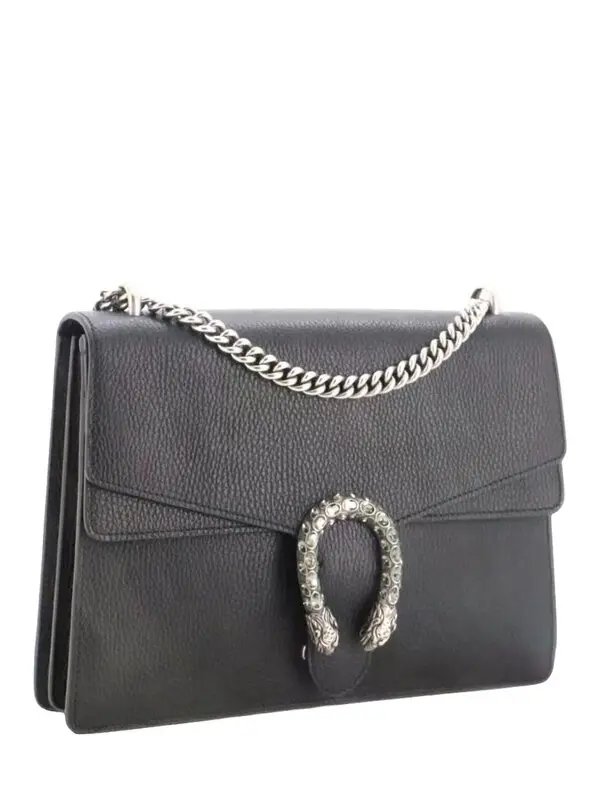 Gucci Dionysus Leather Shoulder Bag - Black