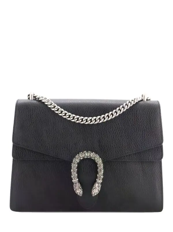 Gucci Dionysus Leather Shoulder Bag - Black