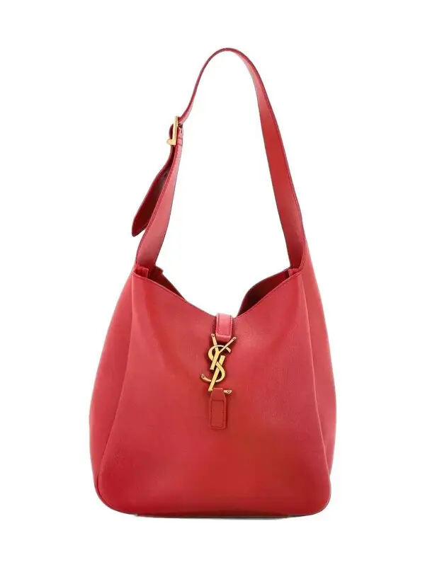 Saint Laurent Le 5 A 7 Supple Leather Small Hobo Bag - Red