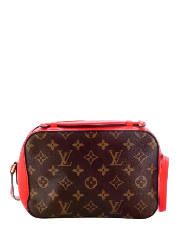 LOUIS VUITTON Monogram Canvas Leather Crossbody Bag - Red