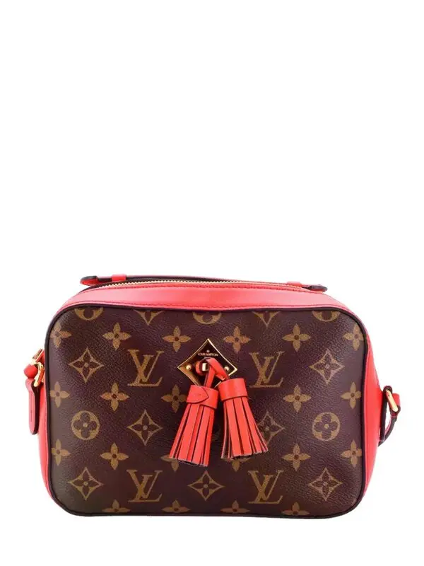 LOUIS VUITTON Monogram Canvas Leather Crossbody Bag - Red