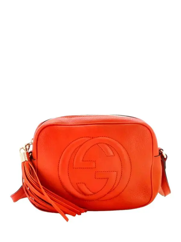 Gucci Soho Disco Leather Small Crossbody Bag - Orange