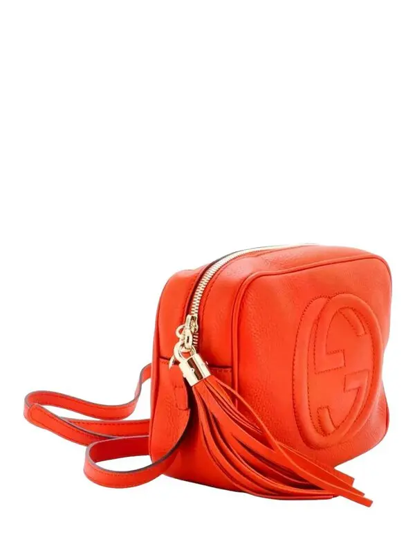 Gucci Soho Disco Leather Small Crossbody Bag - Orange