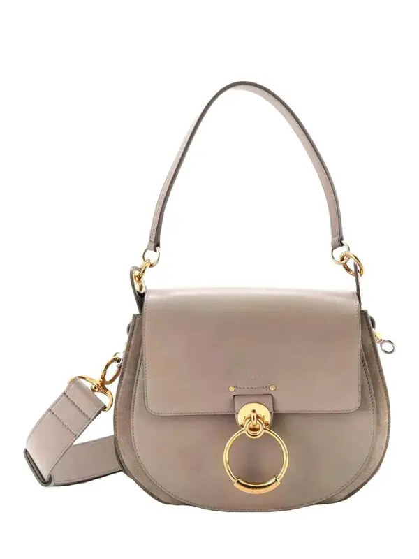Chloé Tess Large Leather Crossbody Bag - Neutrals