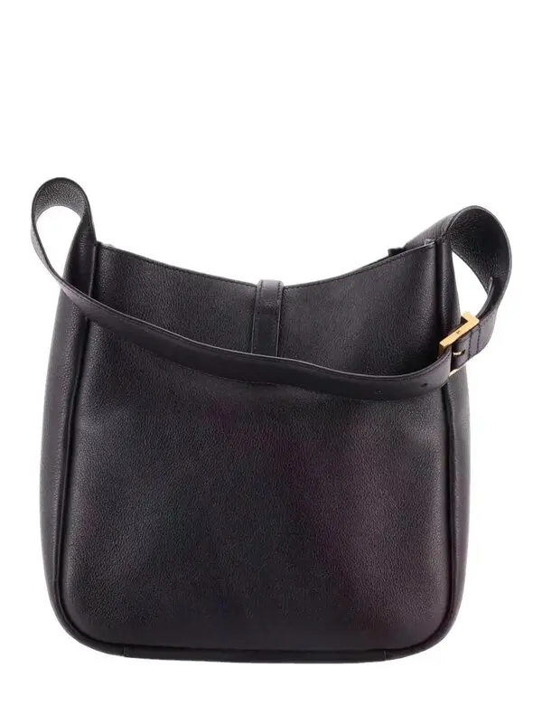 Saint Laurent Le 5 A 7 Supple Leather Small Hobo Bag - Black