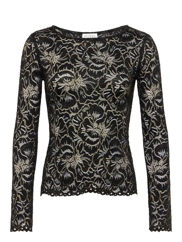 ZETAYE Verona Lace Top - Black