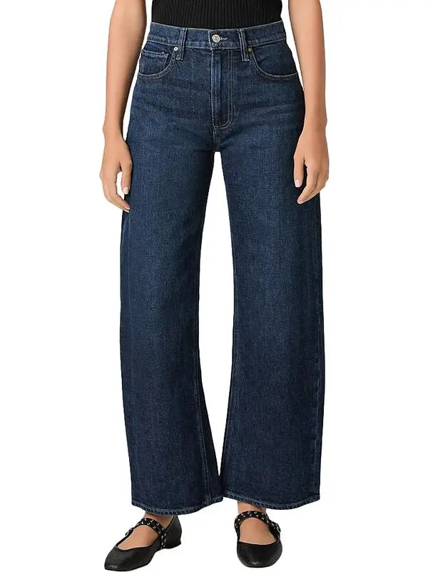 Paige Arellia Skimmer High Rise Barrel Leg Jeans - Visage