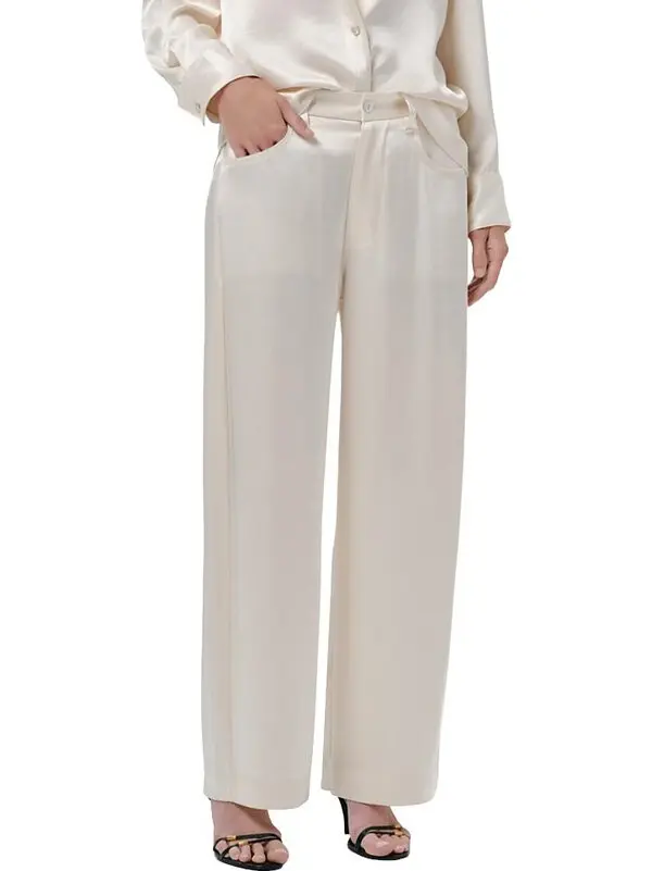 Citizens Of Humanity Brynn Satin Pants - Cream