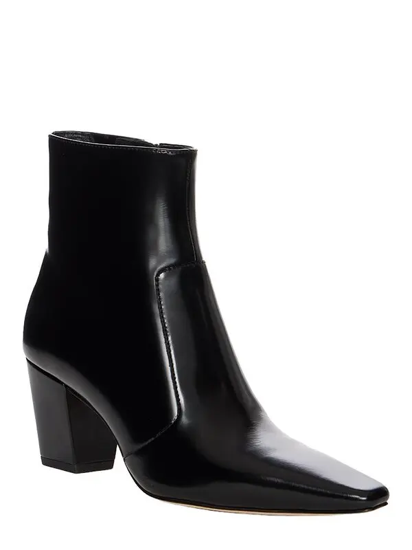 Paige Welsley Leather Ankle Boots - Black
