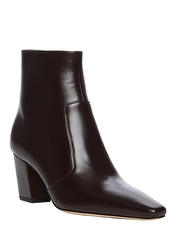 Paige Welsley Leather Ankle Boots - Chocolate
