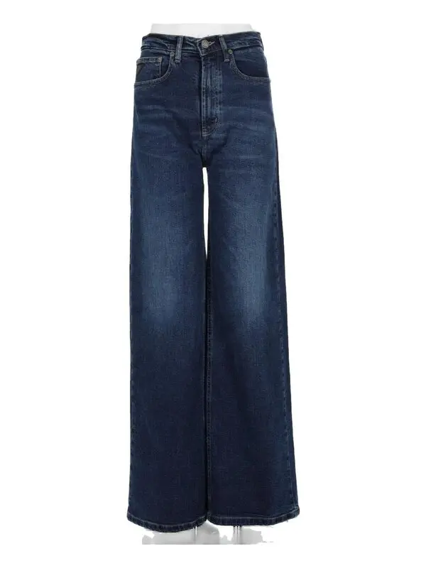 LOIS High-rise Wide-leg Jeans With Fading - Blue