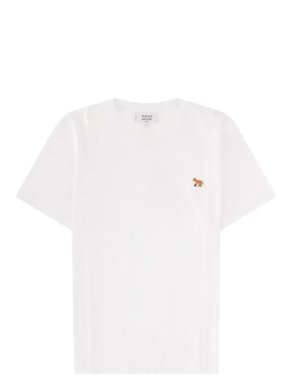 Maison Kitsuné Baband Fox" Regular Fit Cotton T-shirt - White