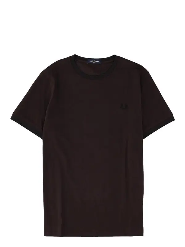 Fred Perry 100% Cotton T-shirt - Brown