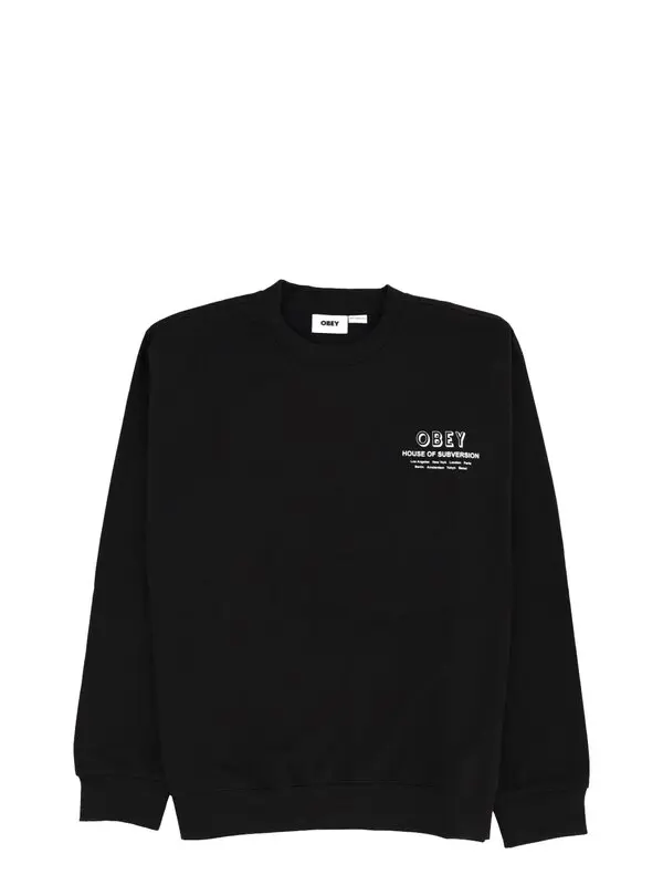 Obey Classic Sweatshirt With Logo Detail - Black