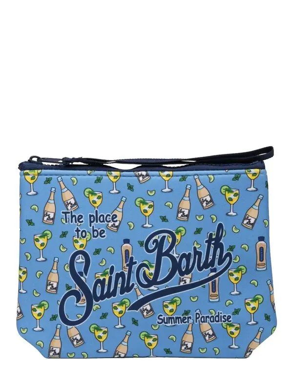 MC2 SAINT BARTH Aline Mini Clutch Pouch 15.5 X 21 X 7 Cm - Azure
