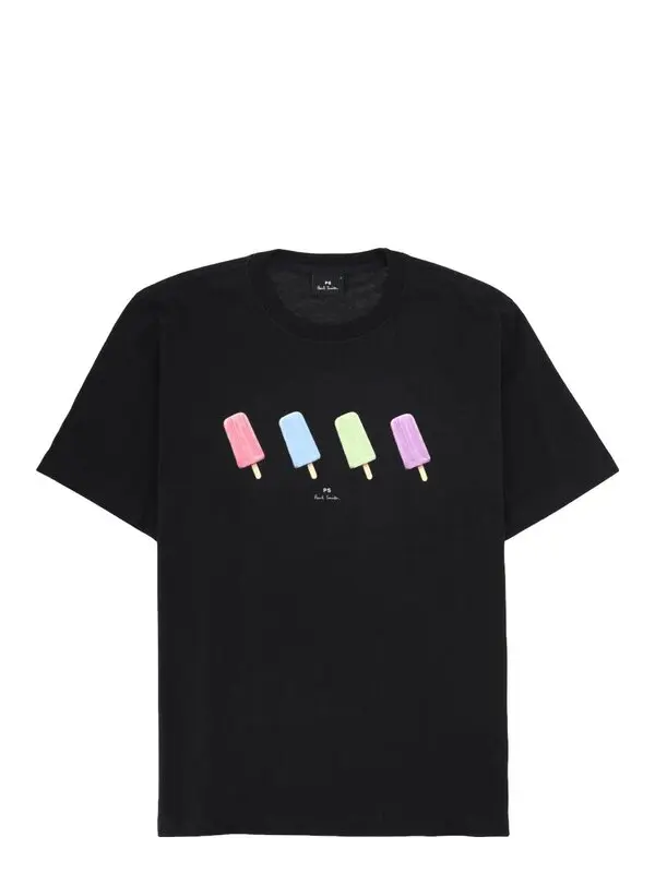 Paul Smith Organic Cotton T-shirt For - Black