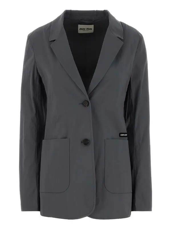 Miu Miu Tailored Jacket - Ferro