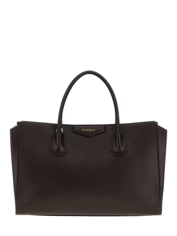 Givenchy Antigona Leather Shopping Handbag - Brown