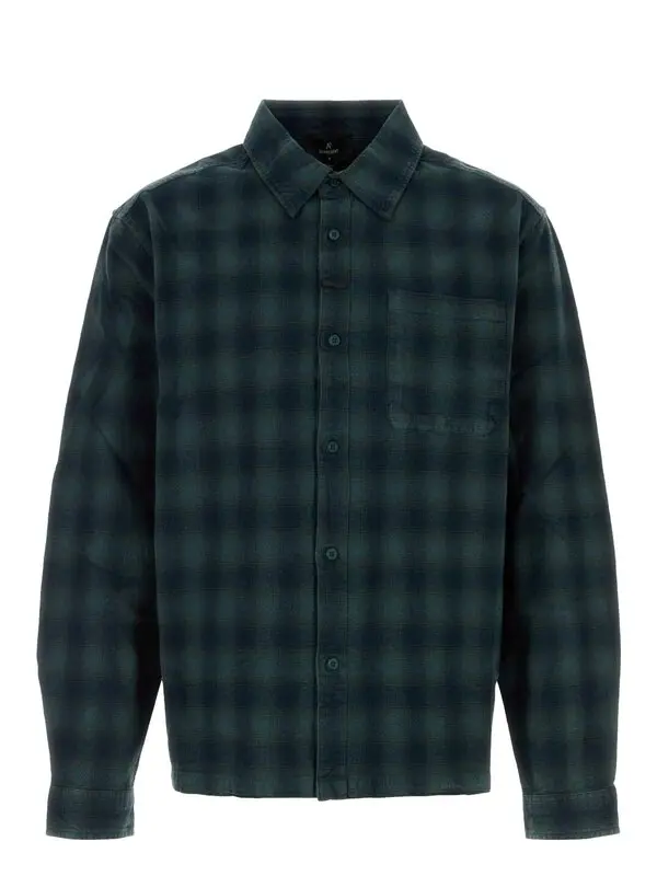 REPRESENT Embroidered Organic Cotton Shirt - Checked