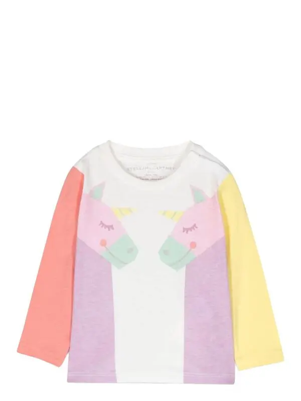 Stella McCartney Mini Unicorn Adventure Long Sleeve T-shirt - Multicolour